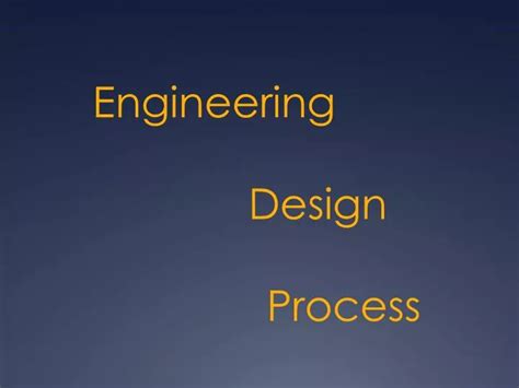 PPT Engineering Design Process Developing Innovative Solutions PowerPoint Presentation ID
