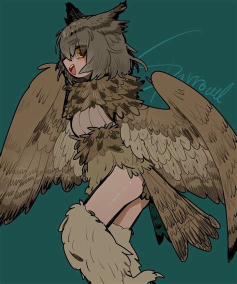 Owl Mage Monster Girl Encyclopedia Drawn By Sparrowl Danbooru