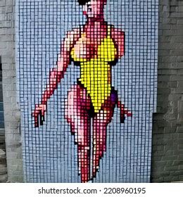 Street Pixel Art Sexy Women Stock Illustration 2208960195 Shutterstock