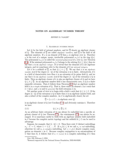 pdf algebraic number theory notes dokumen tips