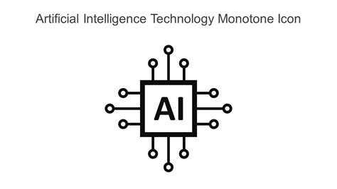 artificial intelligence technology monotone icon in powerpoint pptx png