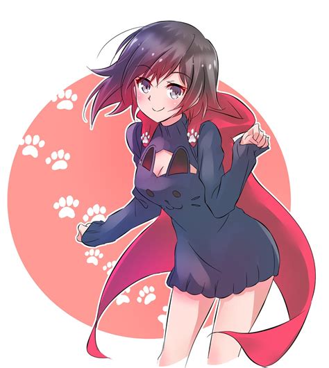 Ruby In A Cat Sweater R Rwby Ruby Rose