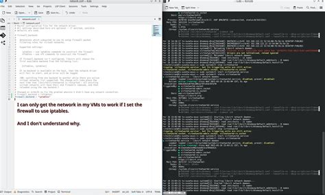 I Can Only Get Network To Work In A Vm If I Set The Firewall To