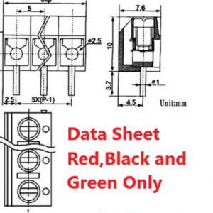 Screw Terminal Block Pin Mm Pitch Side Entry And Pack