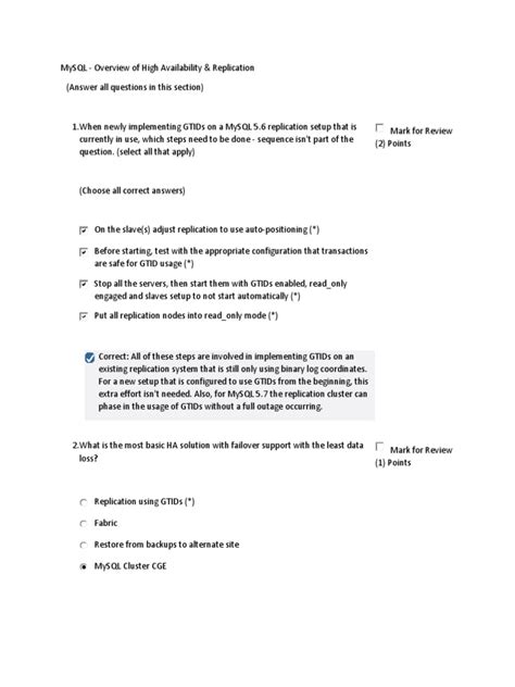 Oracle Mysql Presales Specialist Assessment 2 Pdf My Sql Oracle Database