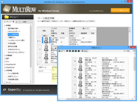 Multirowplus For Windows Forms（日本語版）