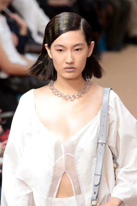 Barcode Hair Is Here Looking Sleek And Scannable On The Runway