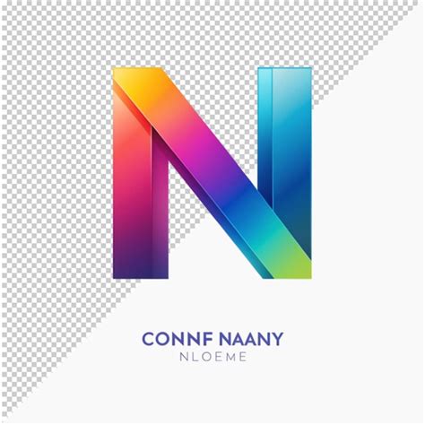 Gradient Alphabet Letter N Premium Ai Generated Psd