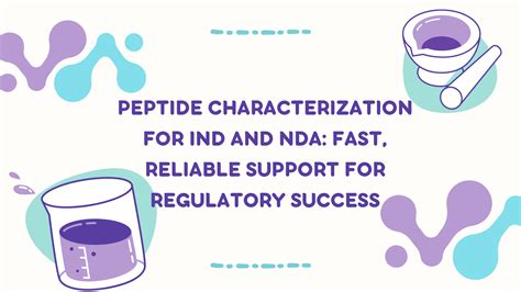 Peptide Characterization For Ind And Nda