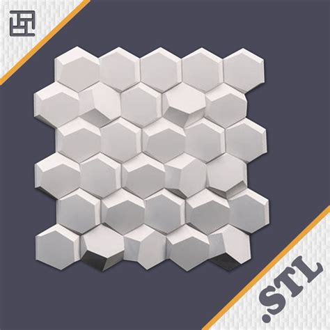 wall panel 3d stl model hexagons digital model stl 3d model for cnc