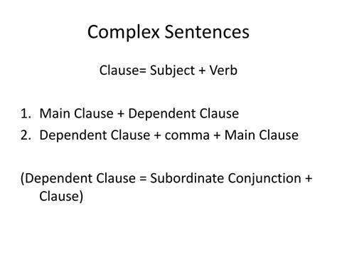 PPT Complex Sentences PowerPoint Presentation Free Download ID 2143148