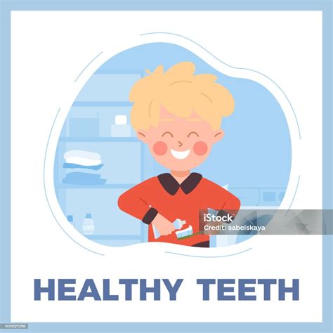 건강 치아 플랫 스타일 벡터 일러스트 레이 션에 대 한 사각형 배너 감정에 대한 스톡 벡터 아트 및 기타 이미지 감정 건강한 생활방식 귀여운 Istock