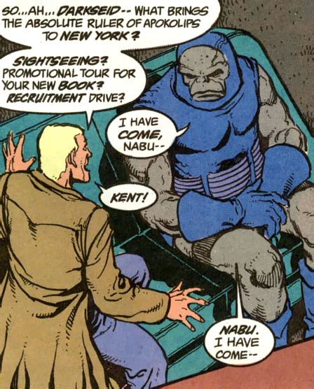 The Saturday Comics Darkseid Likes To Sit Down Mr Blogs Tepid Ride