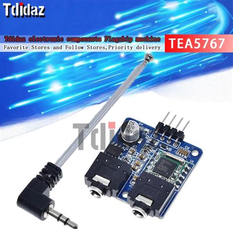 Tea5767 Fm Stereo Radio Module For Arduino 76 108mhz With Free Antenna