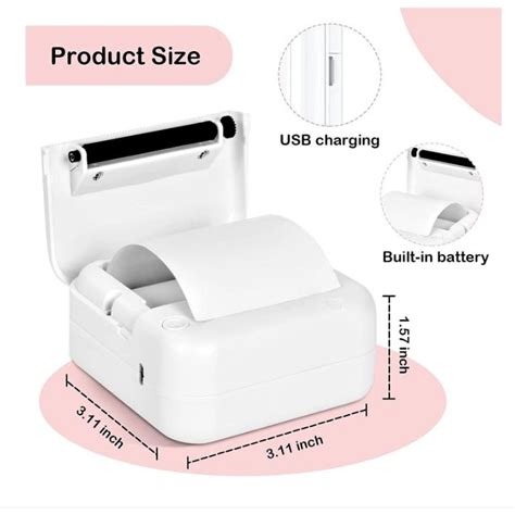 Mini Imprimanta Termic Autoadeziv Portabil Emag Ro