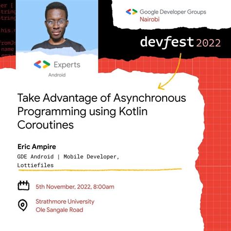 Eric Ampire On Linkedin Devfestnairobi Kotlin Coroutines