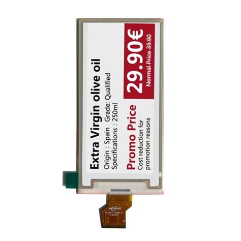 Epaper 2 9inch EPD Eink Display Electronic Lable Display 128 296 Ultra Low Power Consumption