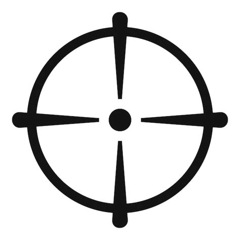 Premium Vector Sniper Scope Icon Simple Illustration Of Sniper Scope