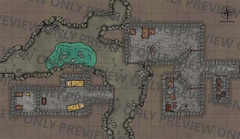 Bandit Cave Battle Map Etsy