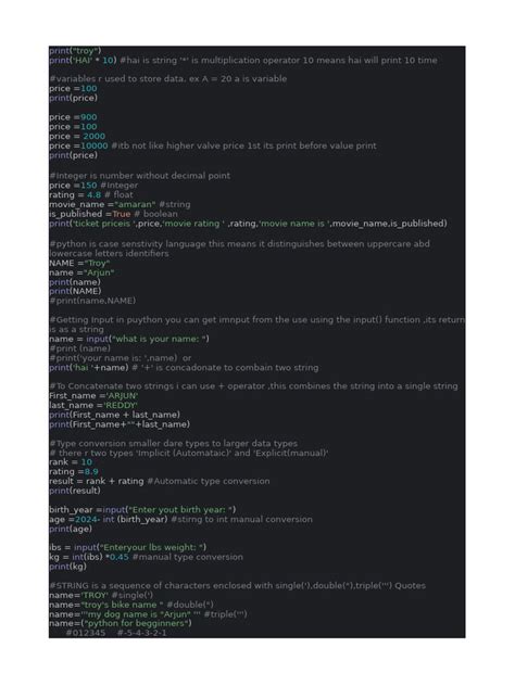 Python For Beginnersada Pdf Data Type String Computer Science
