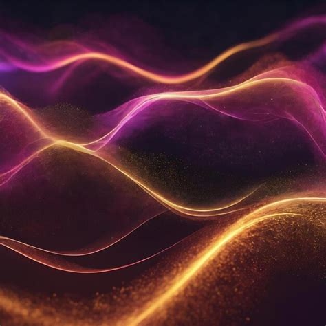 Premium AI Image Abstract Waving Particle Technology Background Design Abstract Wave Moving