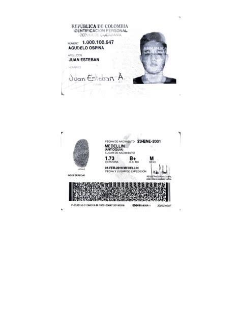 Cedula Pdf