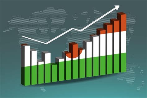 Premium Vector Nigeria 3d Bar Chart Graph With Ups And Downs