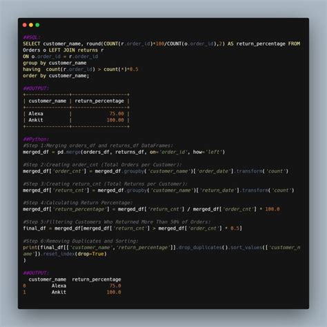 Sravika Singh On Linkedin Datachallenge Sql Pandas Dataanalysis