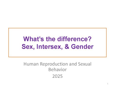 Sex Gender And Intersex Biological And Social Constructs 2025 Studocu