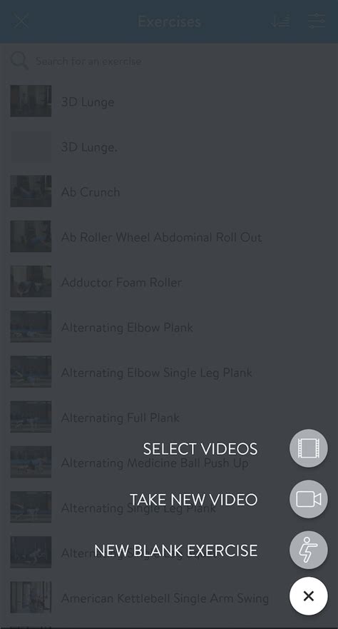 how do i add my own custom exercises mobile app abc trainerize