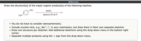 Solved References Draw The Structure S Of The Major Chegg