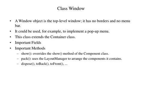 Ppt Abstract Window Toolkit Awt Powerpoint Presentation Free Download Id5124909