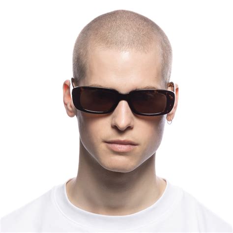Solarized Slim Y2k Dark Tort Uni Sex Rectangle Sunglasses Eyewear Index