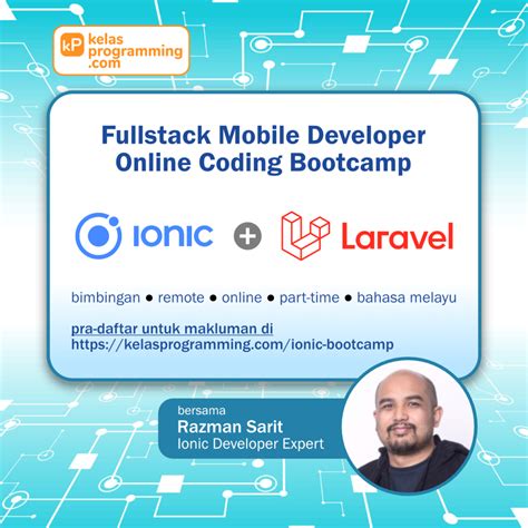 Fullstack Mobile Developer Online Coding Bootcamp Ionic Laravel