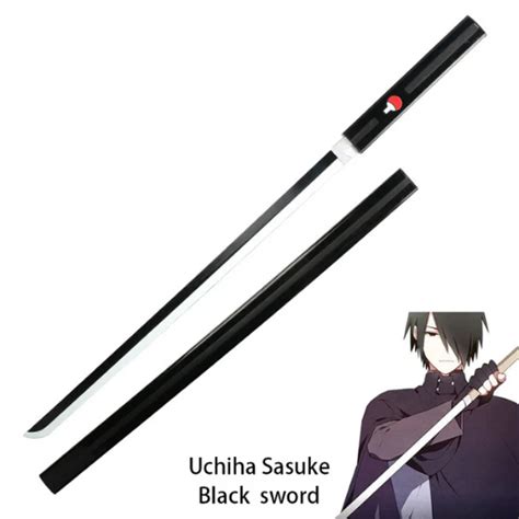 Naruto Sasuke Black Sword Of Kusanagi Wooden Katana For Cosplay 104