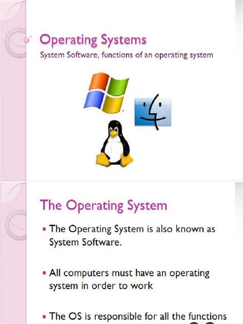 Role Of Operating System Pdf