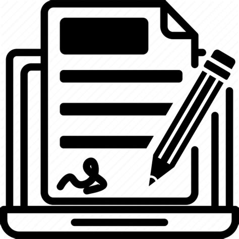 Electronic Signature Signature Digital Authentication Consent Agreement Technology Icon