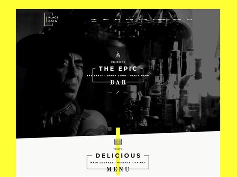 Bardojo Epic Bar And Restaurant Website Template Restaurant Website