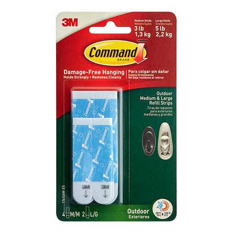 3m Command™ 7100114152 Assorted Refill Outdoor Adhesive Strips