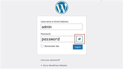 How To Allow Users To Hideshow Passwords On Wordpress Login Screen