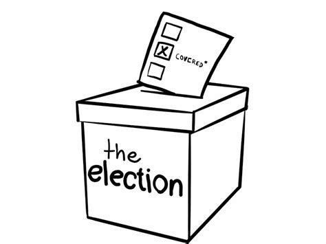 Voting Black And White Clip Art