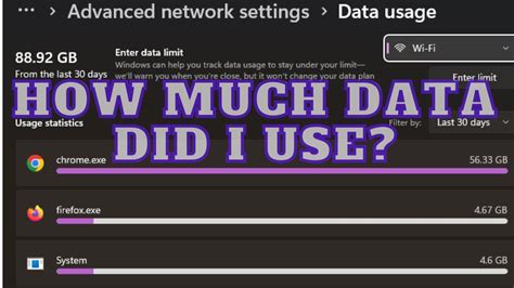 How To Check Wifi Data Usage On Computer Youtube