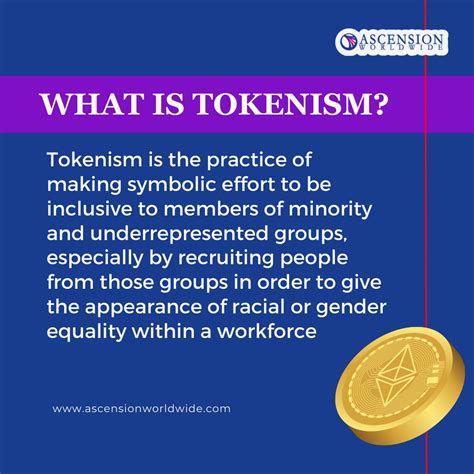 Tokenism Diversitymatters Inclusionmatters Ascension Worldwide