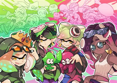 Inkling Player Character Inkling Girl Octoling Player Character Callie Marie And More