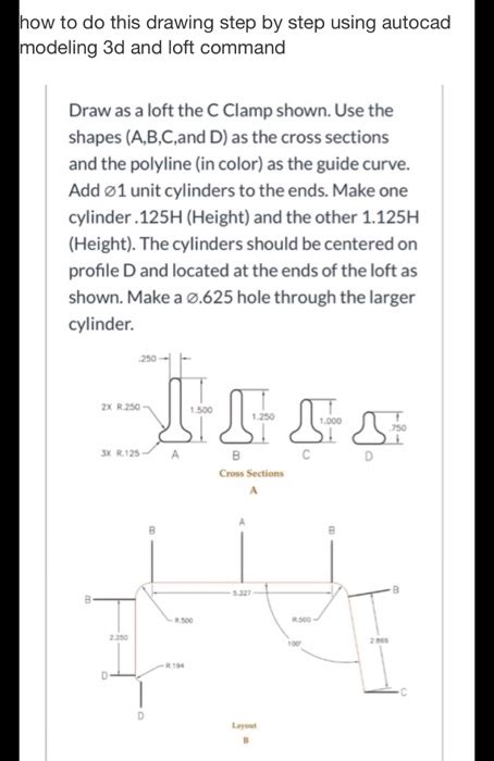 How To Do This Drawing Step By Step Using Autocad Chegg Com