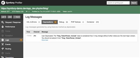 Symfony Обновление основной версии C 540 до 600