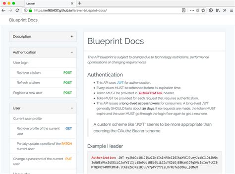rendering your api blueprint specification with laravel by michael