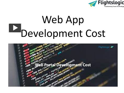 Web App Development Cost Presentation Free To Download