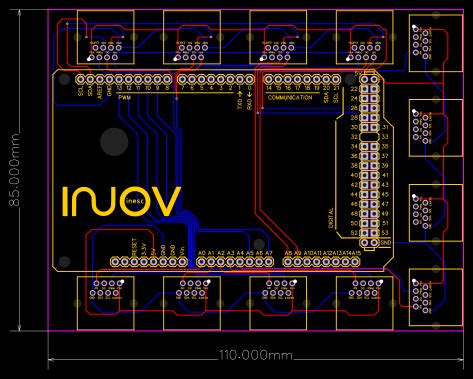 Arduino Mega Shield Sensor QCP EasyEDA Open Source Hardware Lab
