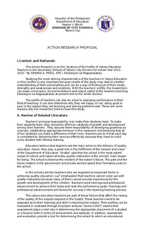 Doc Action Research Proposal